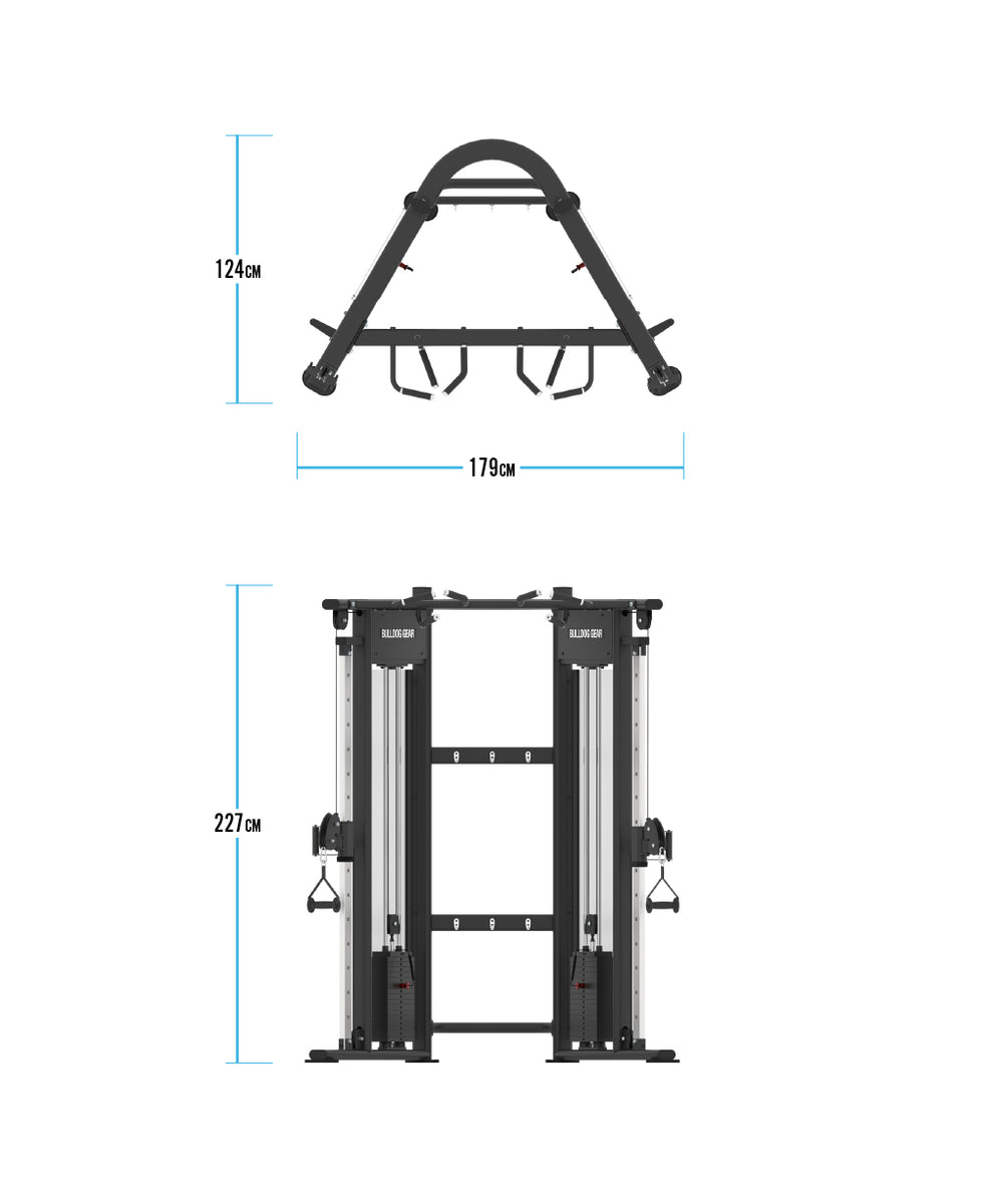 Zero 2 Dual Adjustable Pulley Machine | Bulldog Gear Selectorised